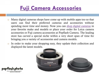 PPT - Shop Now Leica and Fuji Camera Accessories PowerPoint ...