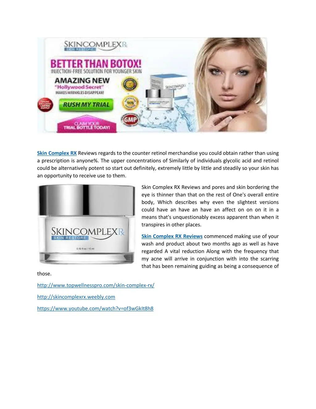 PPT - Skin Complex RX Skin Restore PowerPoint Presentation, free ...