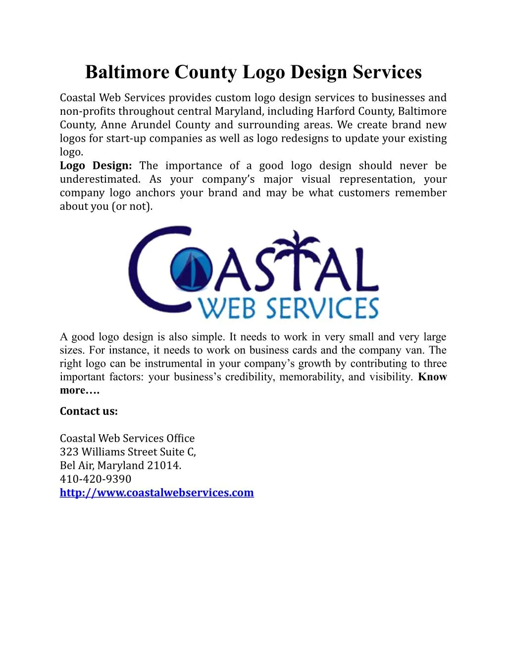 PPT - Baltimore County Logo Design Services PowerPoint Presentation ...