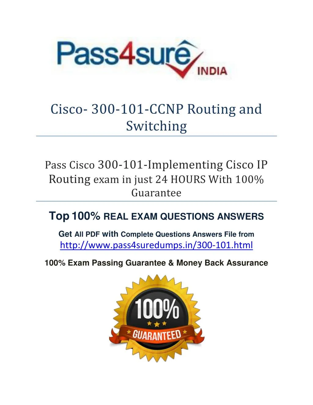 PPT - Pass4sure 300-101 Study Guide PowerPoint Presentation, free ...