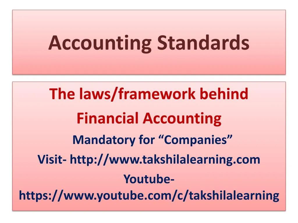 PPT - Accounting Standards PowerPoint Presentation, free download - ID ...