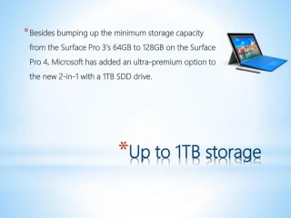 PPT - Surface Pro 4 Features PowerPoint Presentation - ID:7345737