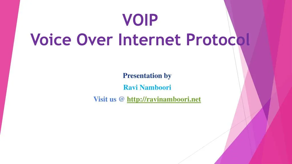 PPT - VOIP Advantages & Disadvantages by Ravi Namboori Entrepreneur ...