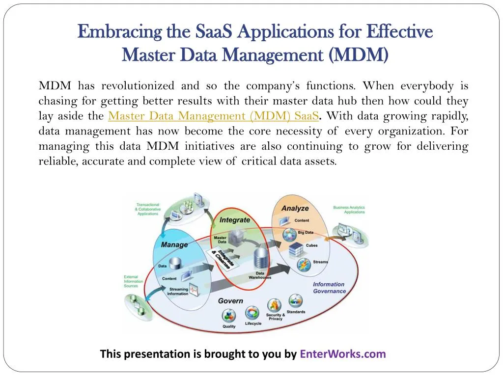 PPT - Embracing the SaaS Applications for Effective Master Data ...