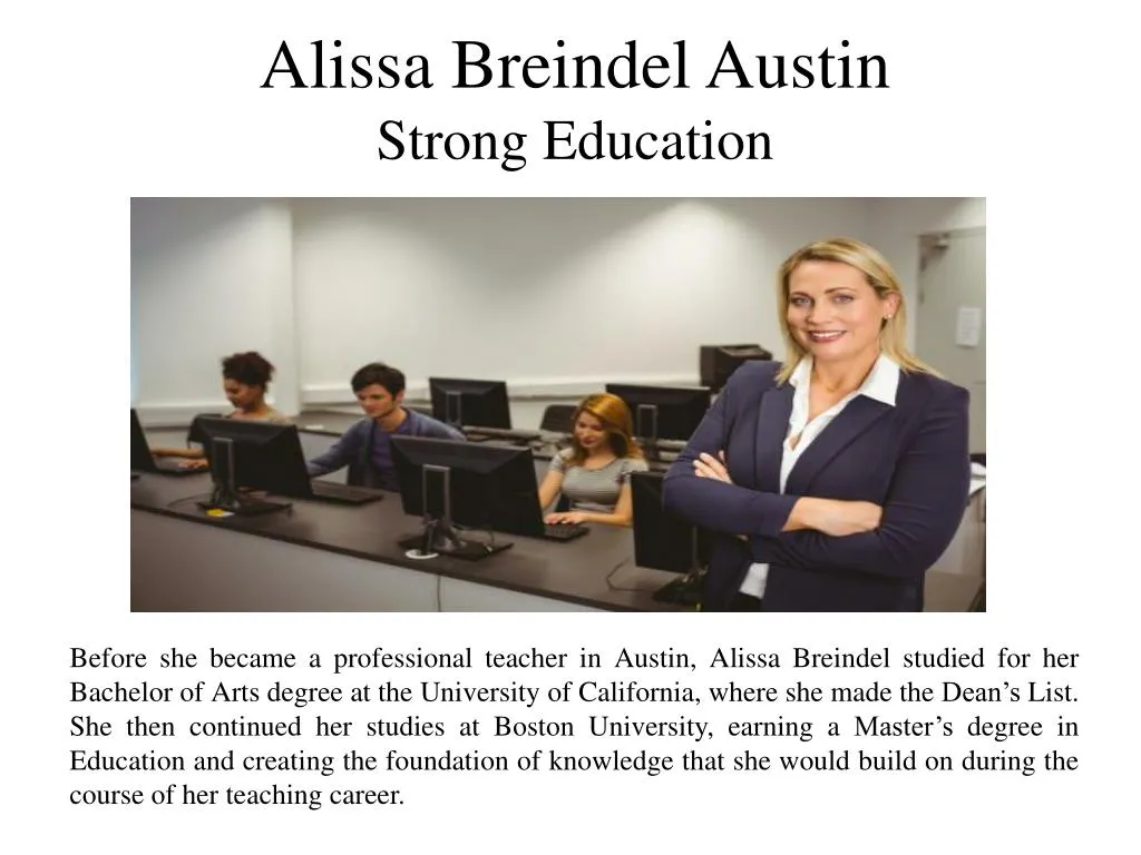 PPT - Alissa Breindel Austin - Strong Education PowerPoint Presentation ...