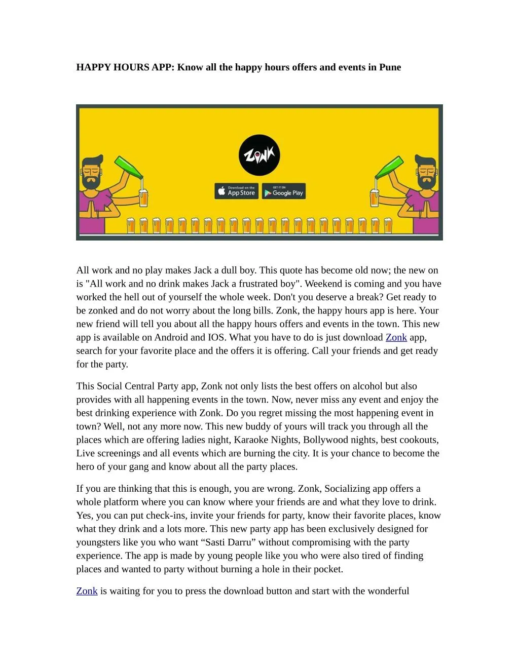 PPT - HAPPY HOURS APP: Know all the happy hours offers and events in ...