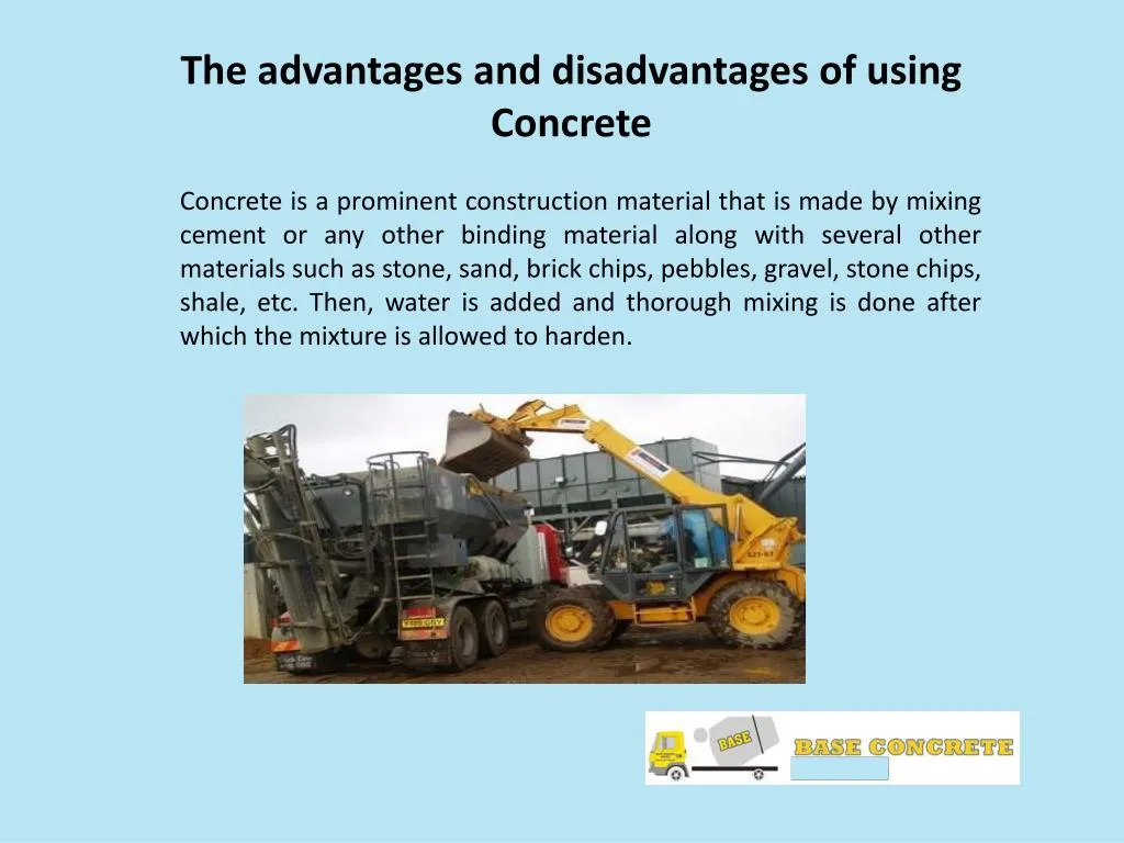 PPT - The advantages and disadvantages of using Concrete PowerPoint ...