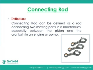 PPT - Connecting Rod Suppliers PowerPoint Presentation - ID:7357923