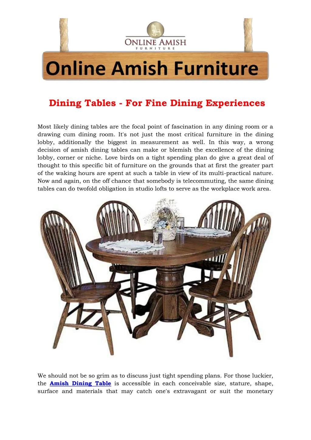 PPT - Dining Tables - For Fine Dining Experiences PowerPoint ...