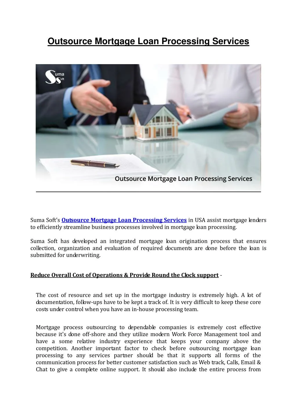 PPT - Outsource Mortgage Loan Processing Services PowerPoint Presentation - ID:7360644