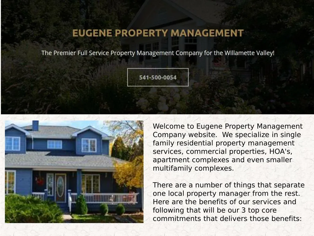 PPT - Eugene Property Management PowerPoint Presentation, free download ...