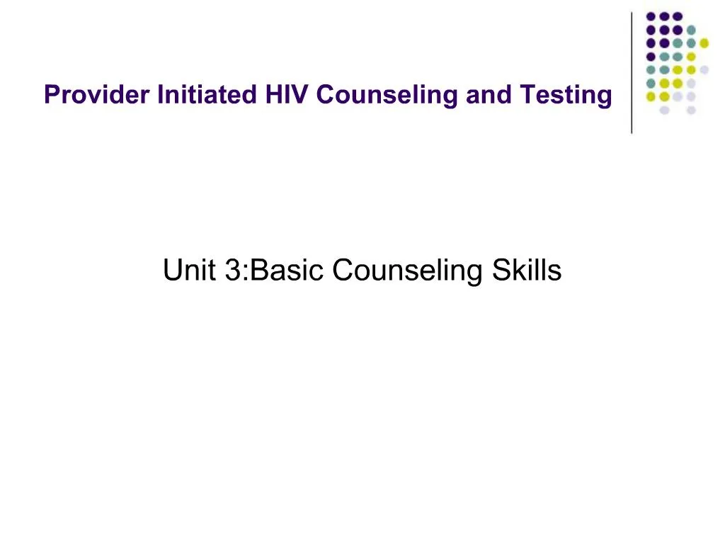 PPT - Provider Initiated HIV Counseling and Testing PowerPoint ...