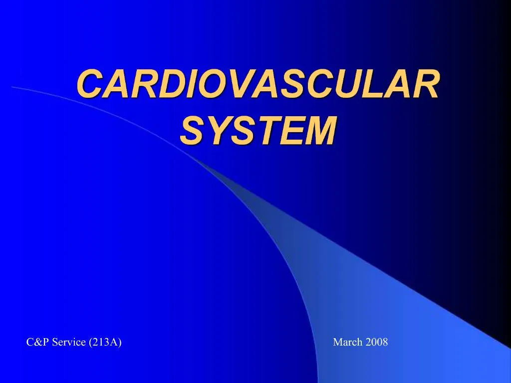 PPT - CARDIOVASCULAR SYSTEM PowerPoint Presentation, free download - ID ...