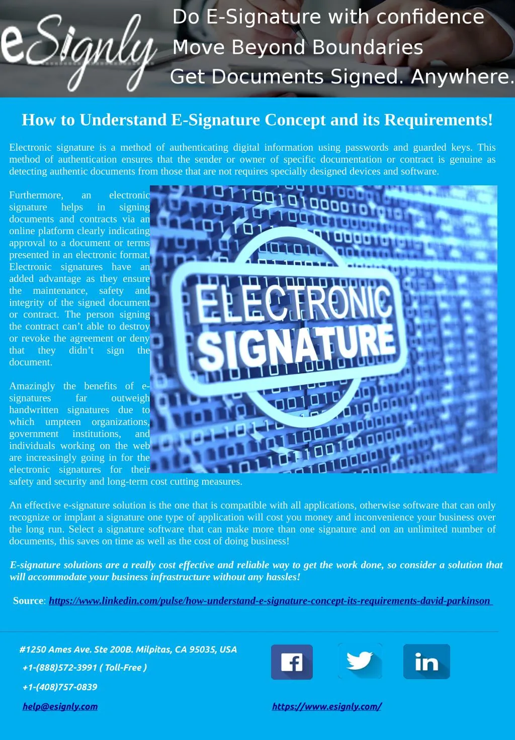 PPT - How to Understand E-Signature Concept and its Requirements ...