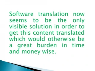 PPT - Why Should You Consider Software Translation For Your Brand ...