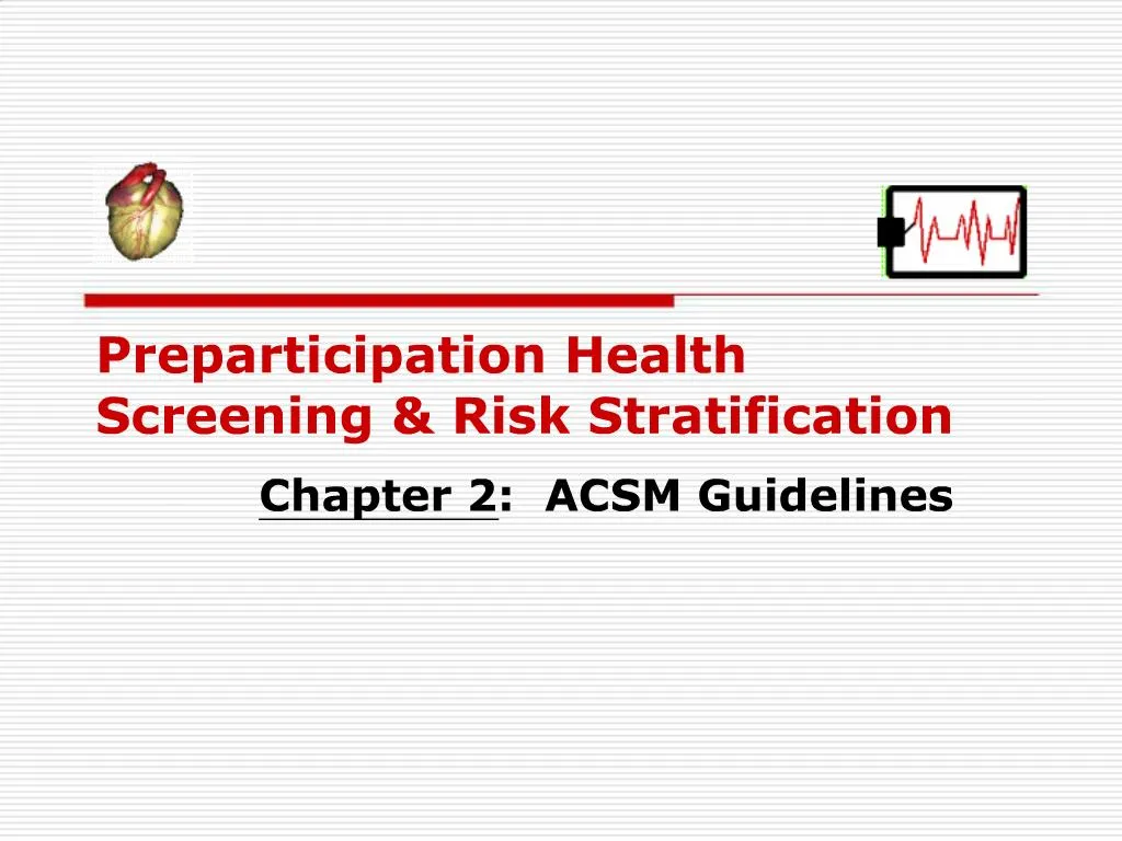 PPT - Preparticipation Health Screening Risk Stratification PowerPoint ... PPT - Preparticipation Health Screening Risk Stratification PowerPoint ...