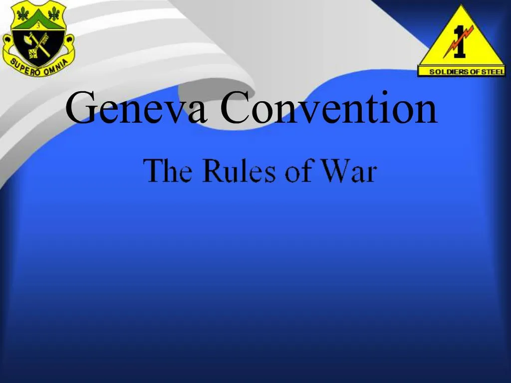 PPT - Geneva Convention PowerPoint Presentation, free download - ID:737665