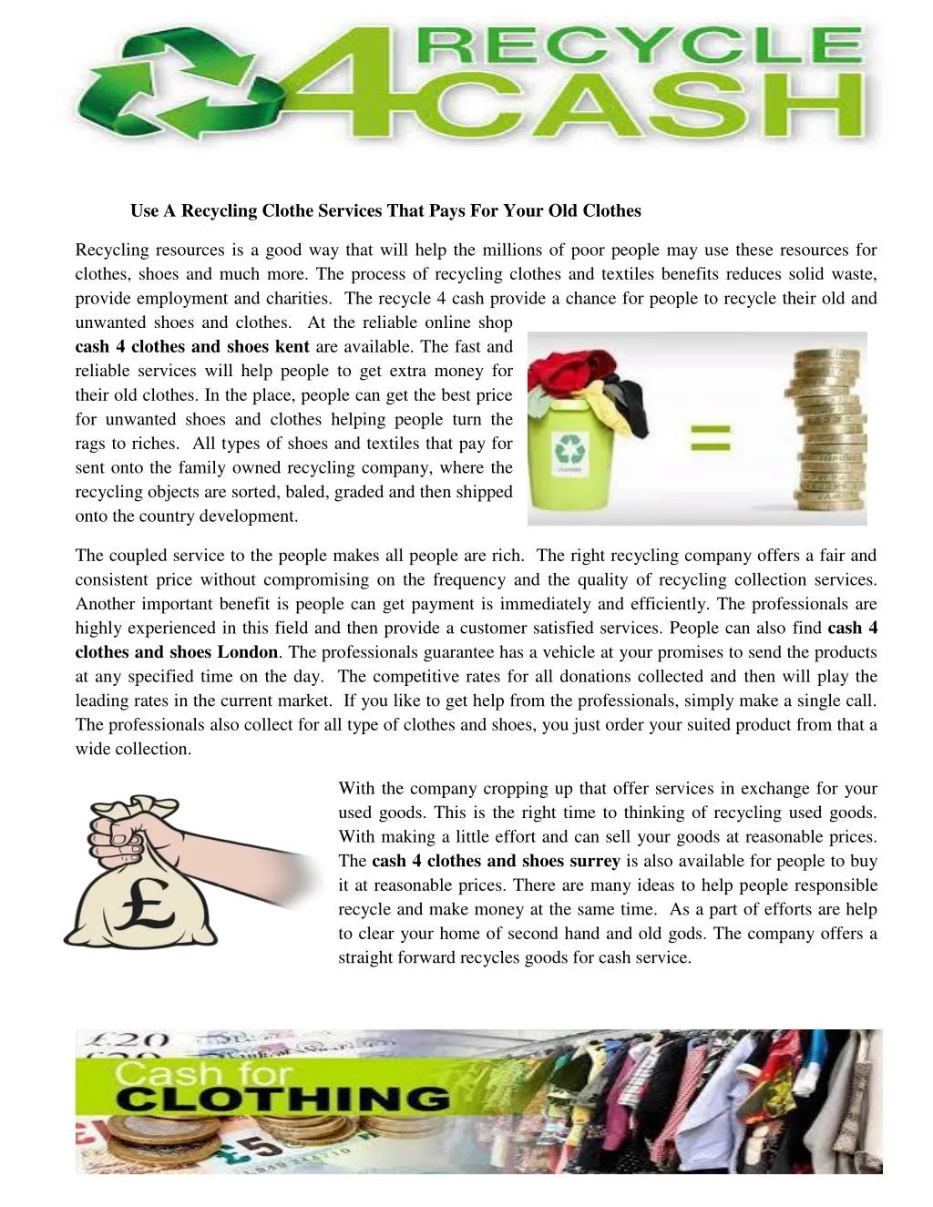 PPT - recycle clothes Kent PowerPoint Presentation, free download - ID ...