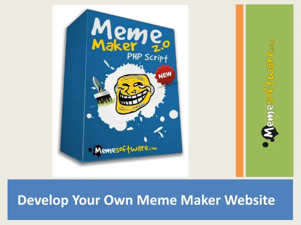 PPT - Develop your own Meme Maker Website PowerPoint Presentation, free ...