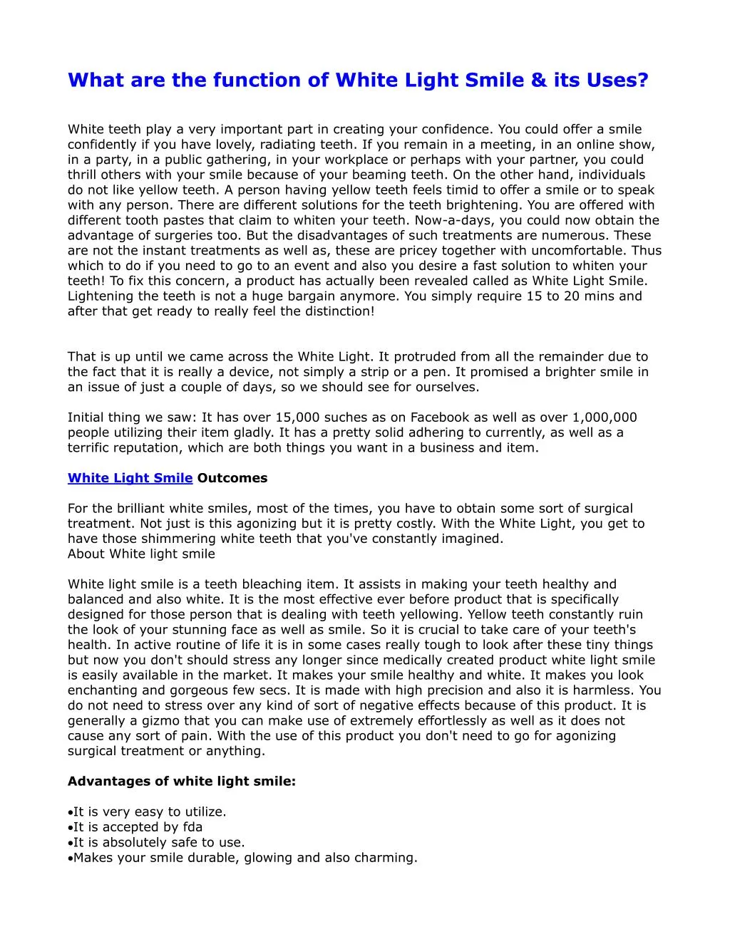 PPT - What is White Light Smile&its Uses? PowerPoint Presentation, free ...