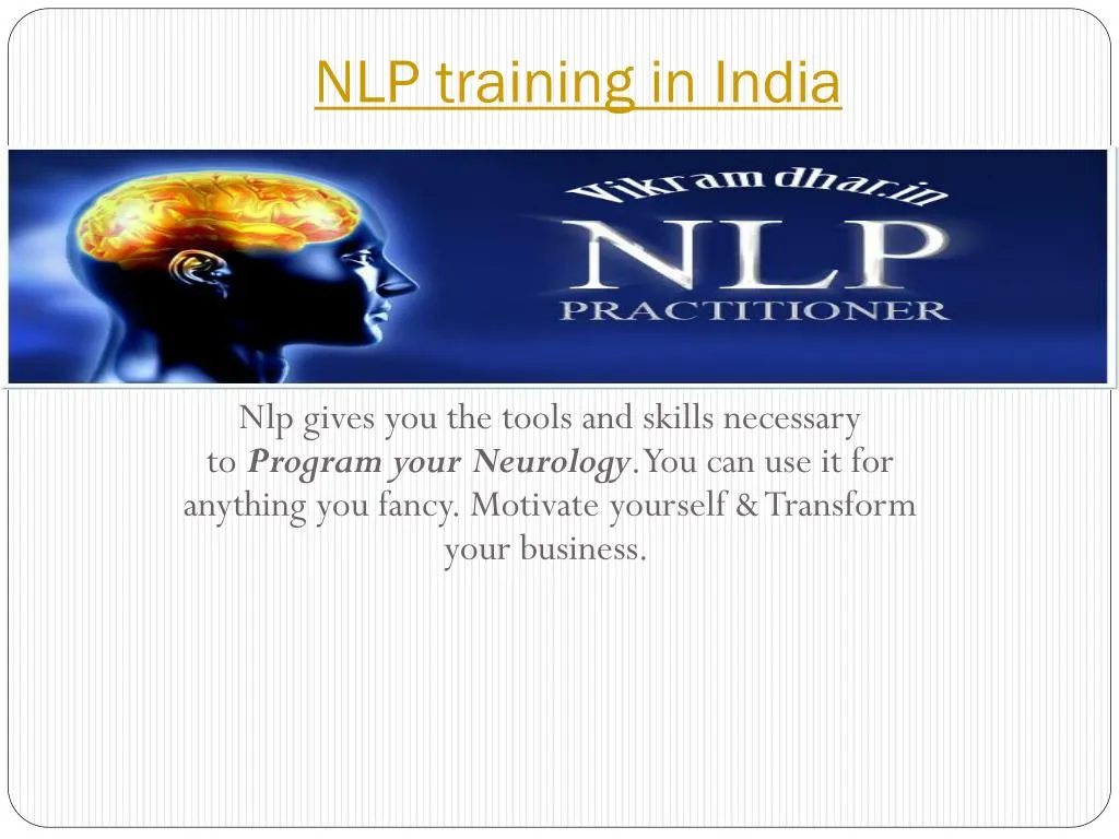 PPT - Nlp Training experts in India PowerPoint Presentation, free ...