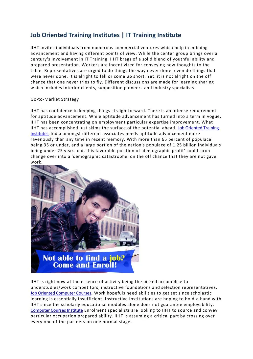 PPT - Job Oriented Training Institutes | Job Oriented Computer Courses ...