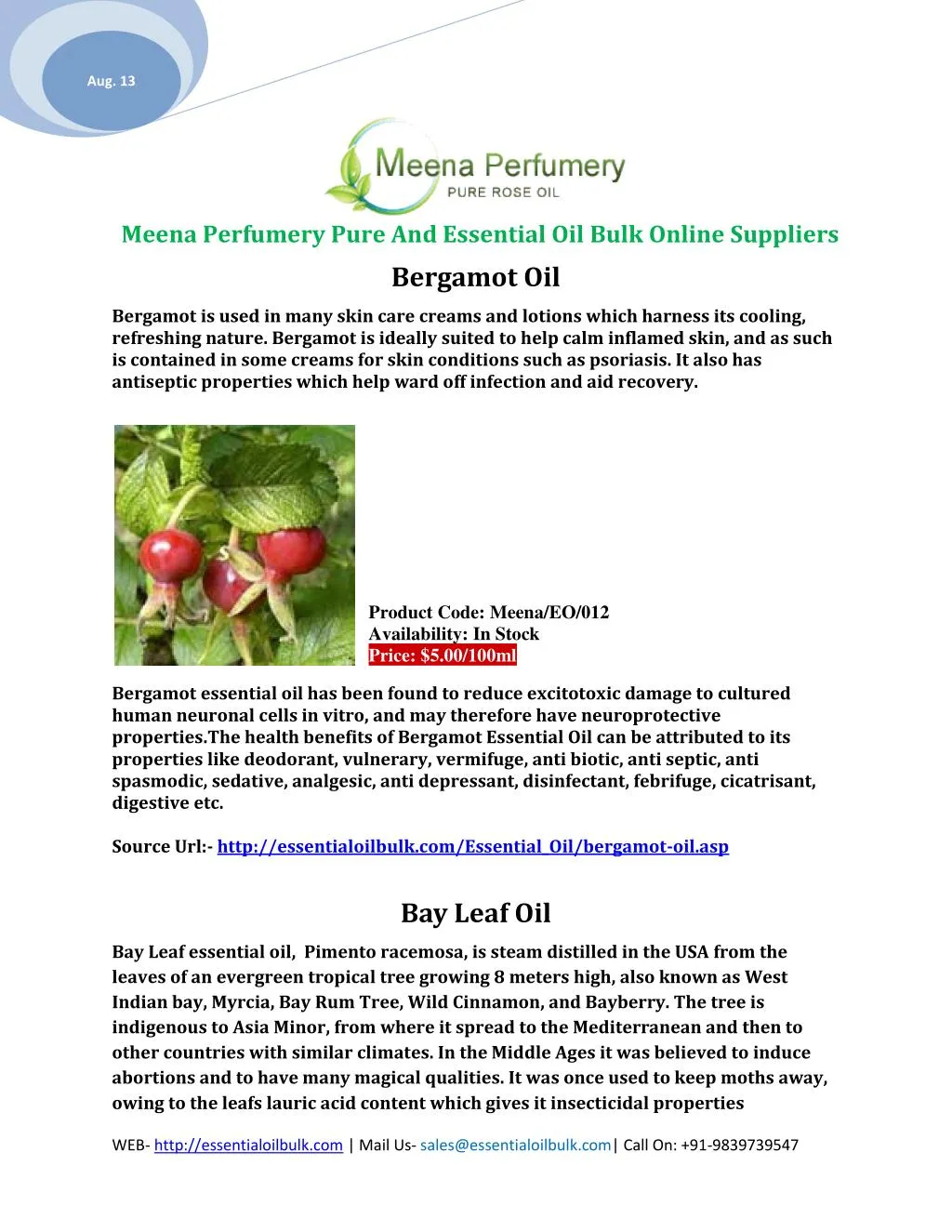 PPT - Meena Perfumery Pure And Essential Oil Bulk Online Suppliers ...