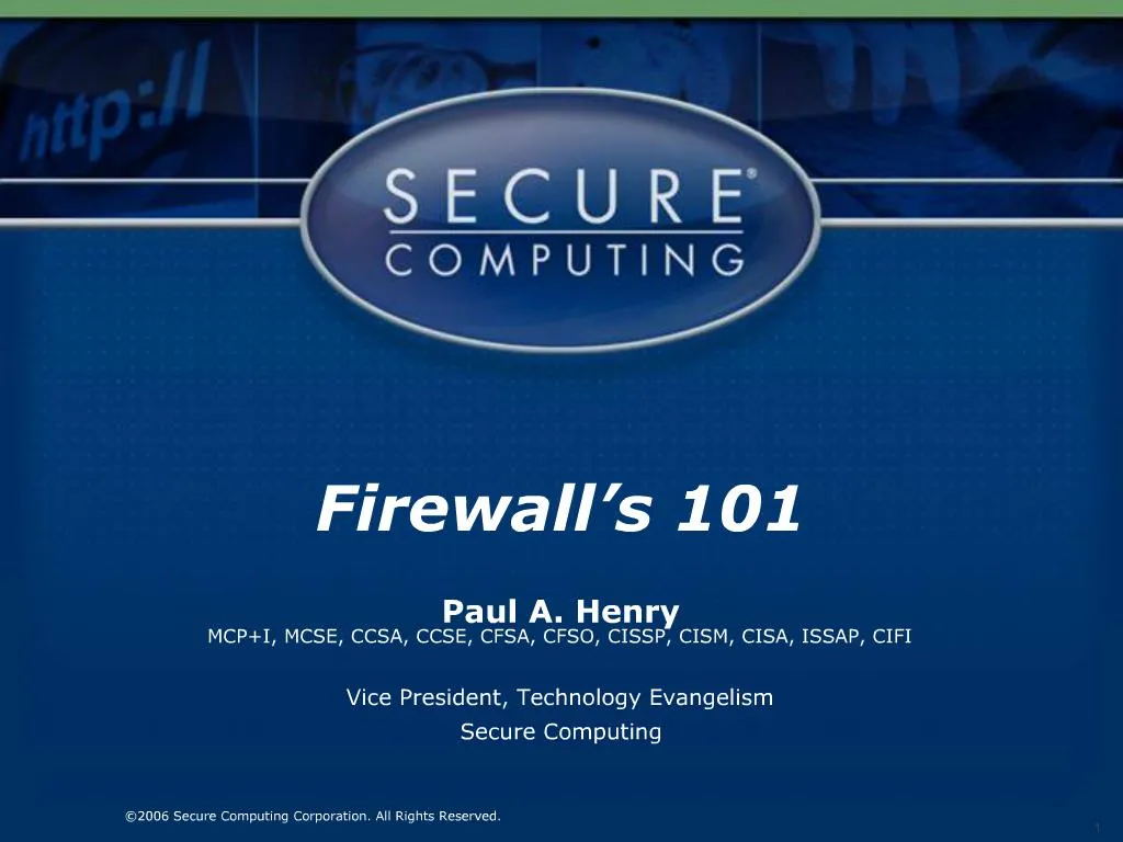 PPT - Firewall s 101 PowerPoint Presentation, free download - ID:738508