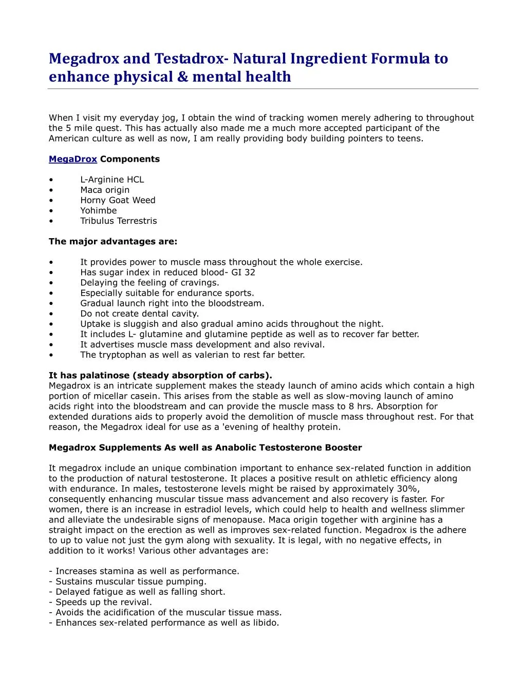 PPT - Why do i recommend for MegaDrox and TestaDrox? PowerPoint ...