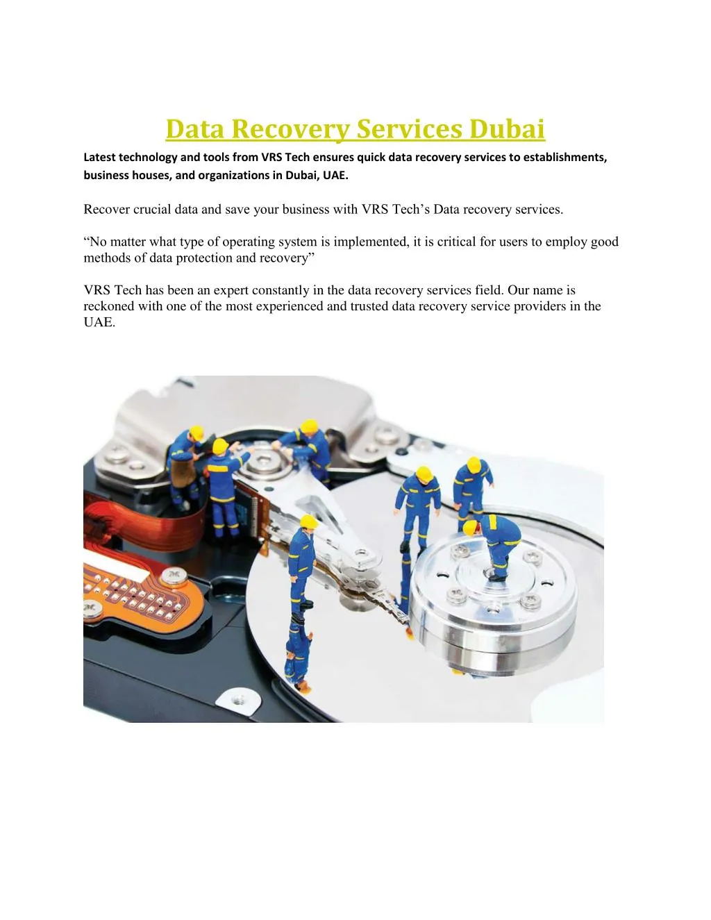 PPT - Data Recovery Services - Data Recovery Solutions Dubai PowerPoint ...