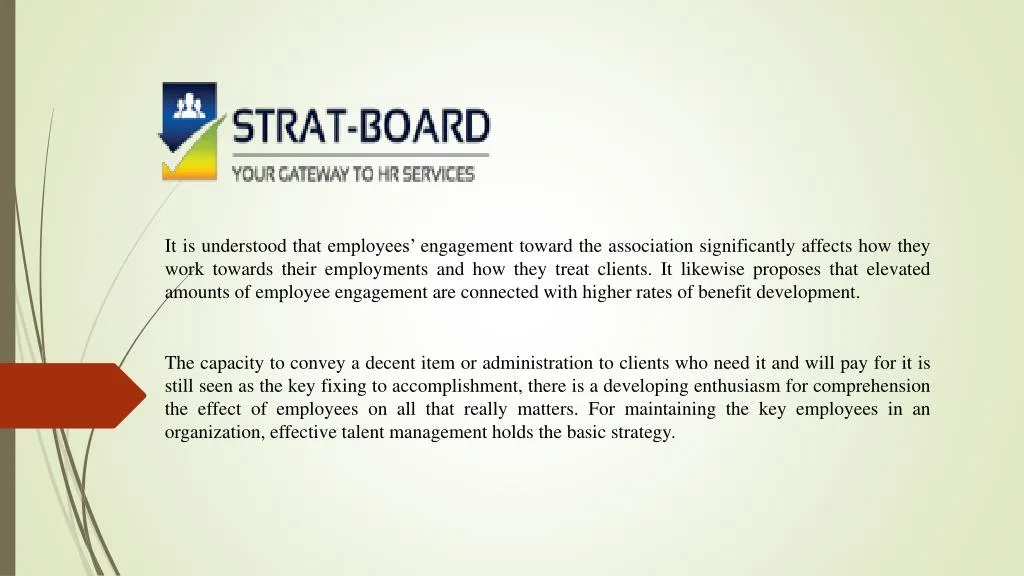 PPT - Strat Board - Benefits of employee engagement programs ...