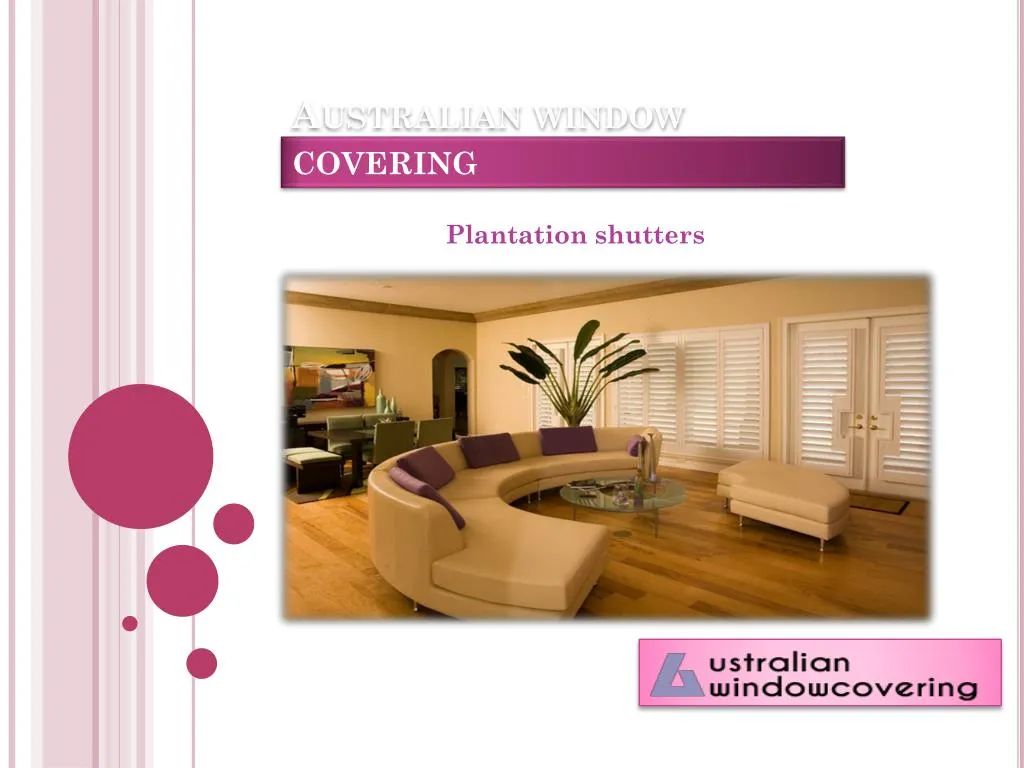 PPT - Australian window covering - plantation shutters PowerPoint ...