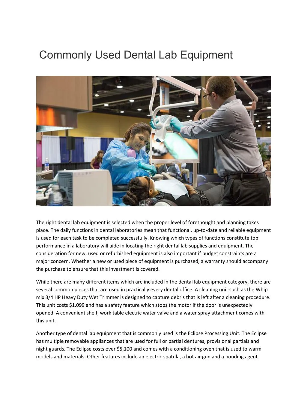 PPT - Commonly Used Dental Lab Equipment PowerPoint Presentation, free ...