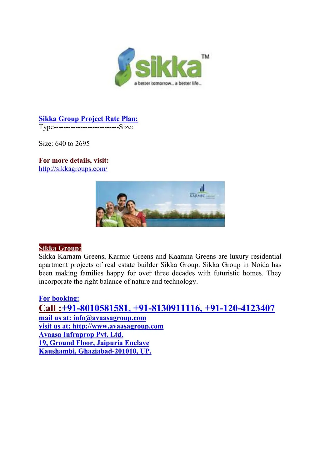 PPT - Sikka Group @ 91-8010581581 #@ 1, 2,3 BHK Flats in Noida ...