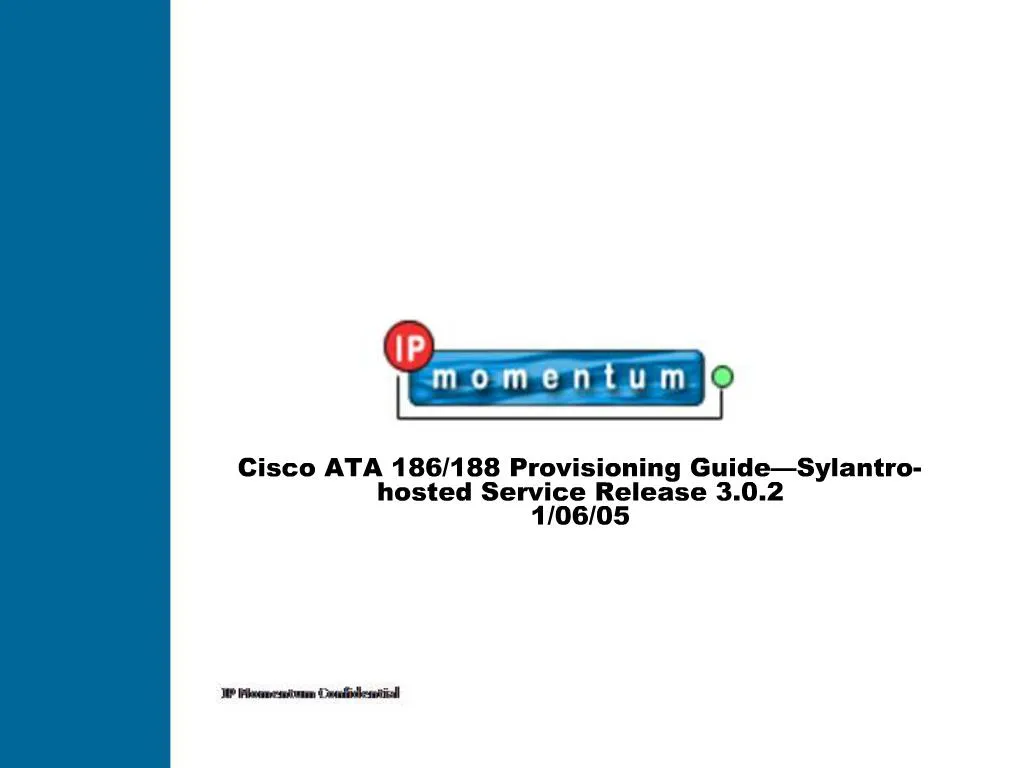 PPT - Cisco ATA 186 PowerPoint Presentation, free download - ID:739273