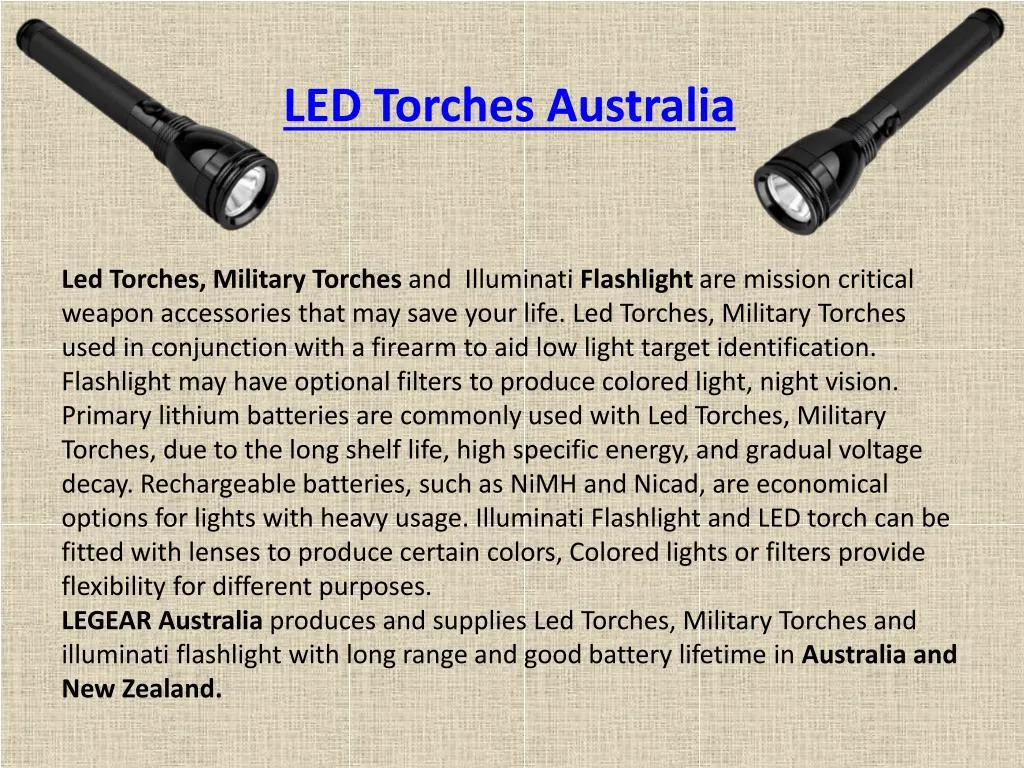PPT - Led Torches Australia PowerPoint Presentation, free download - ID ...