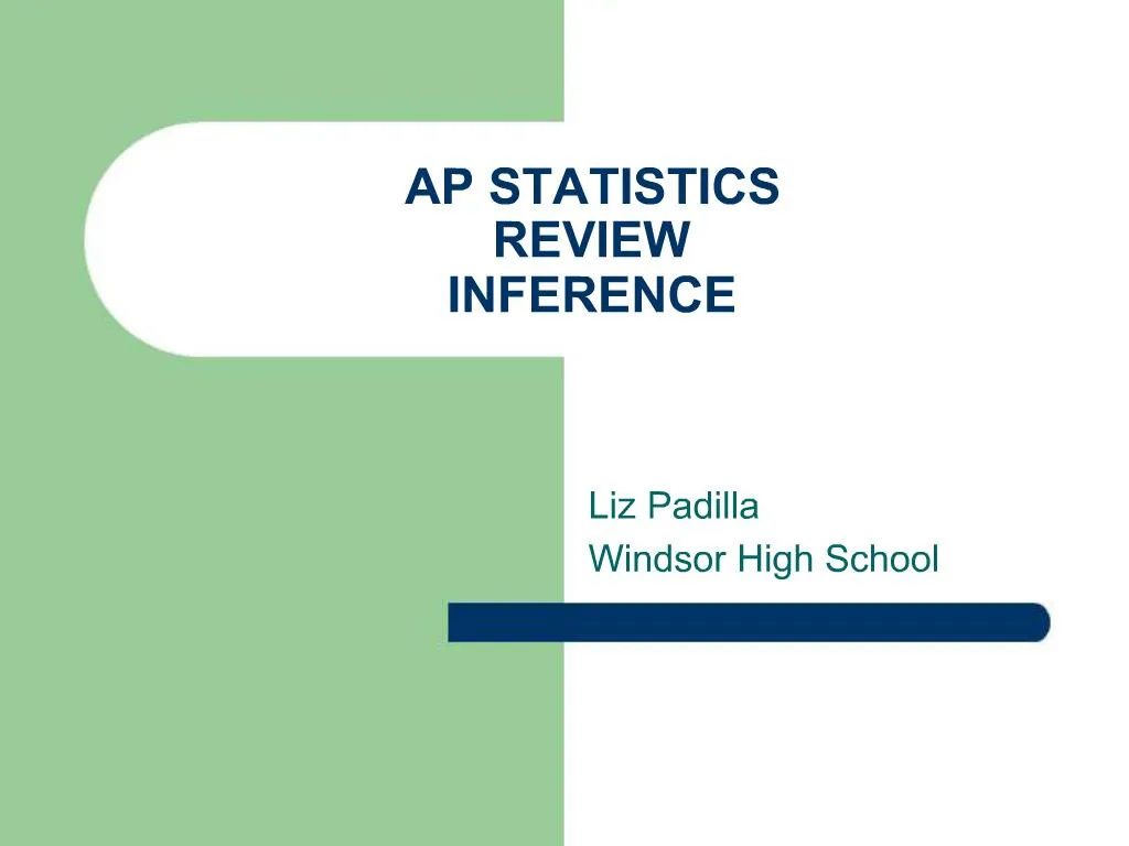 PPT - AP STATISTICS REVIEW INFERENCE PowerPoint Presentation, free ...