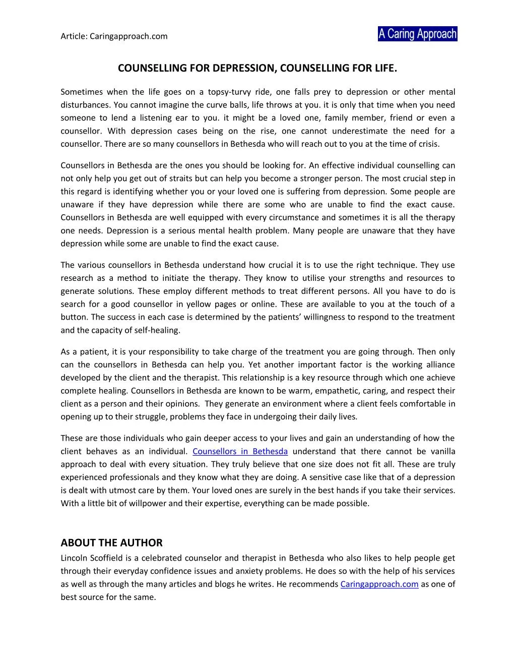 PPT - Counselling For Depression, Counselling For Life PowerPoint ...