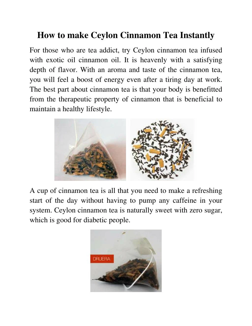 PPT - How to make Ceylon Cinnamon Tea Instantly? PowerPoint ...
