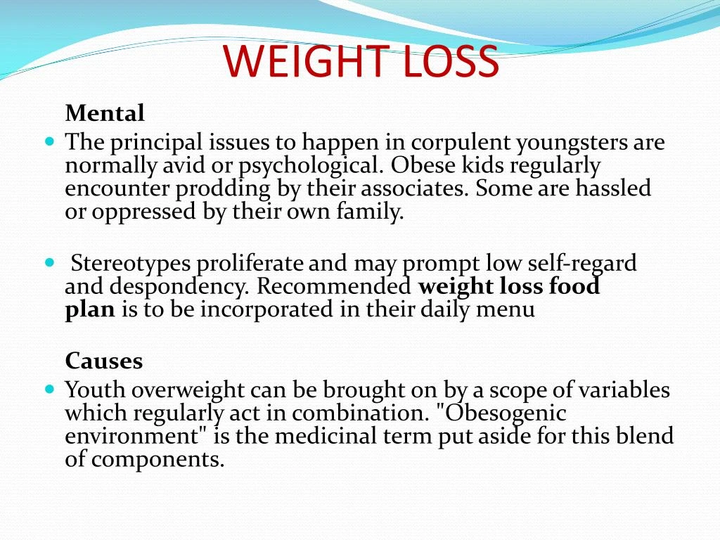 PPT - Obesity and weight loss in children PowerPoint Presentation - ID ...