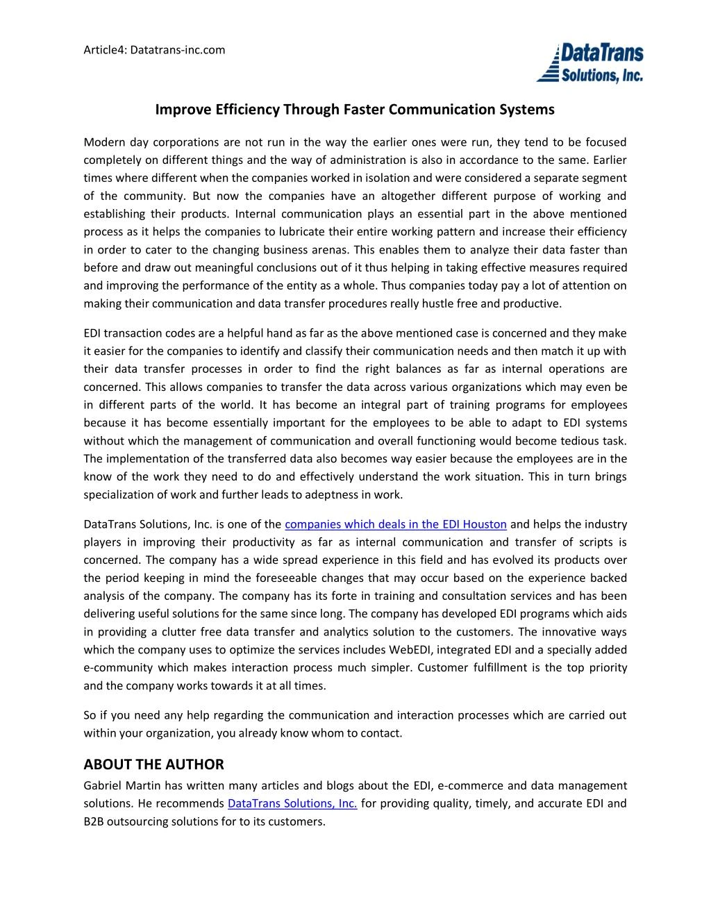 PPT - Improve Efficiency Through Faster Communication Systems ...