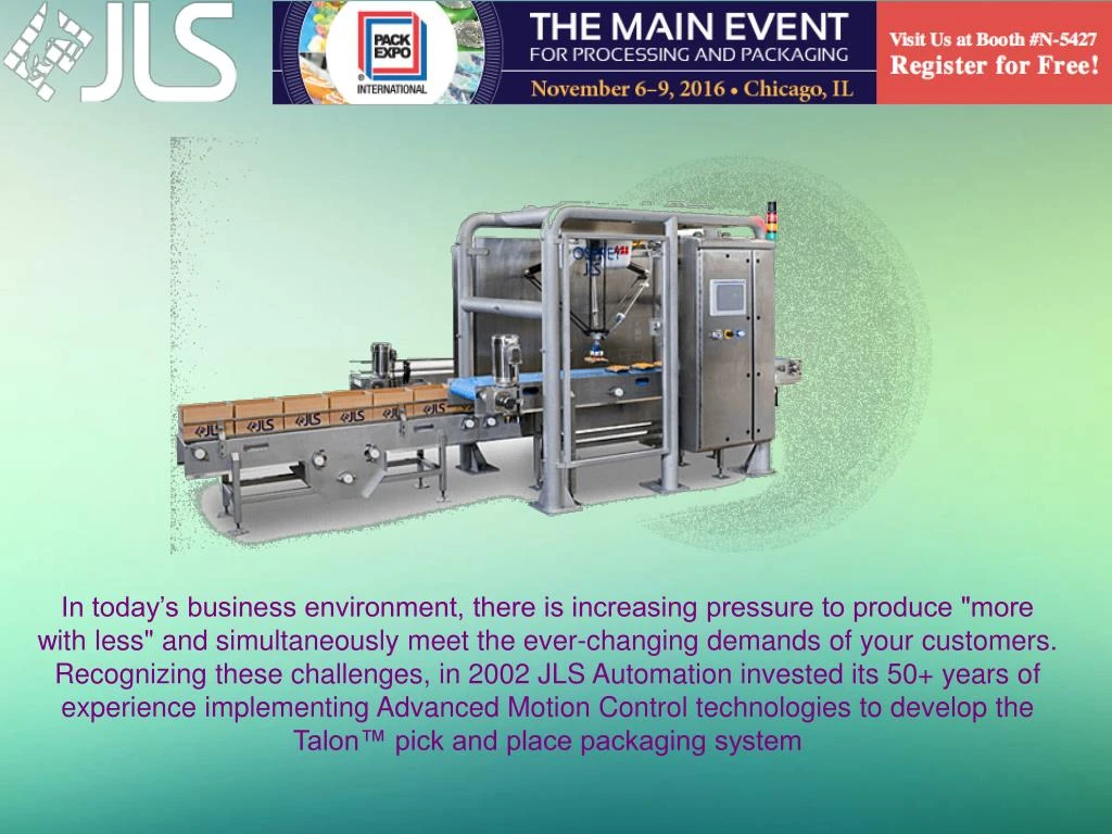 PPT - Osprey® Case Packers Designed For Agility | Jls Automation ...