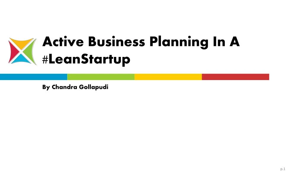 PPT - Active Business Planning In A Lean Startup - Entroids PowerPoint ...