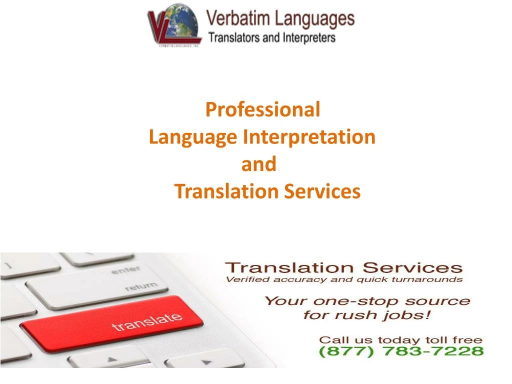 PPT - Welcome to Verbatim Languages PowerPoint Presentation, free ...