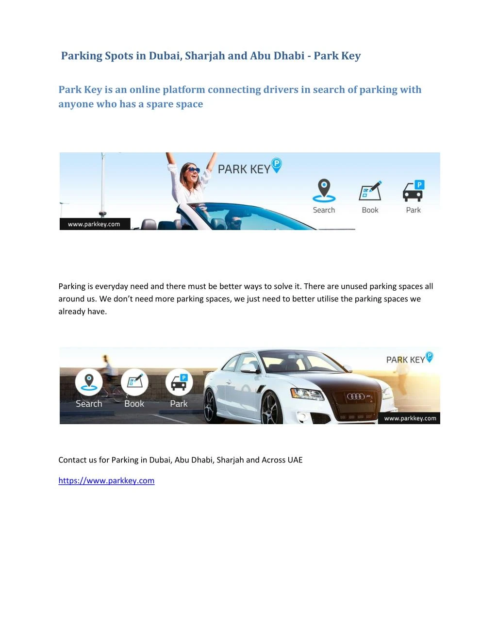 PPT - Parking Spot for Rent in Dubai, Sharjah and Abu Dhabi PowerPoint ...