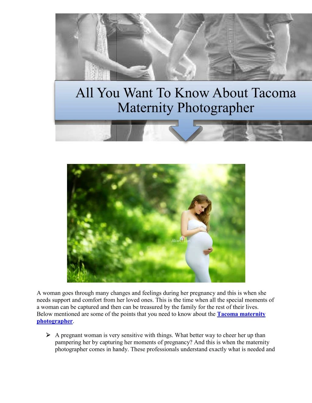 PPT - All You Want To Know About Tacoma Maternity Photographer ...