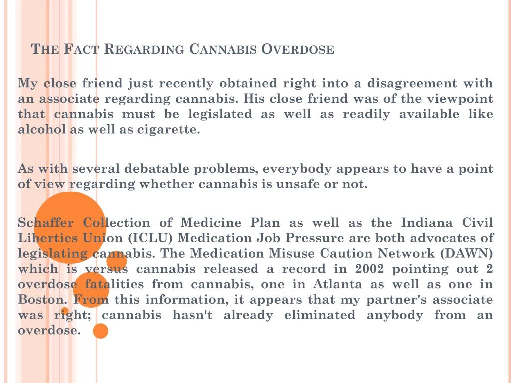 PPT - The Fact Regarding Cannabis Overdose PowerPoint Presentation ...