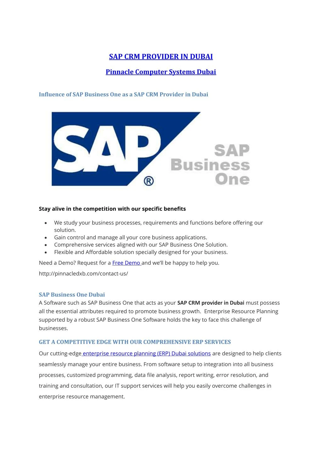 PPT - SAP CRM Dubai | SAP Business One | ERP Softwares Dubai PowerPoint ...