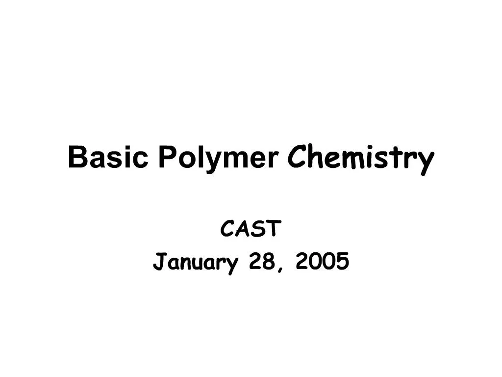 PPT - Basic Polymer Chemistry PowerPoint Presentation, free download ...