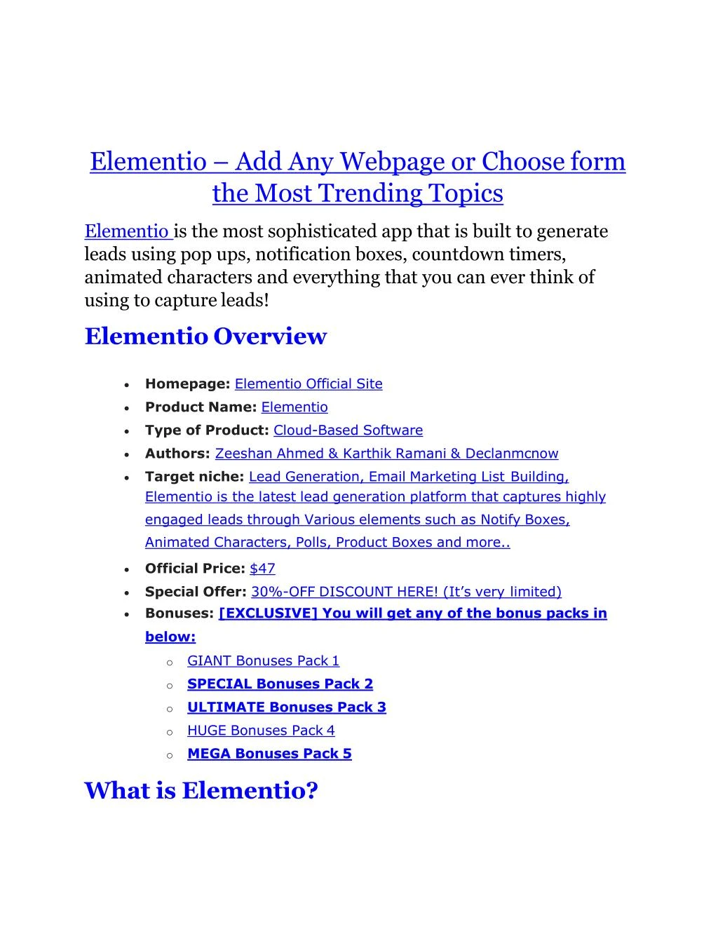 PPT - Elementio review in particular - Elementio bonus PowerPoint ...